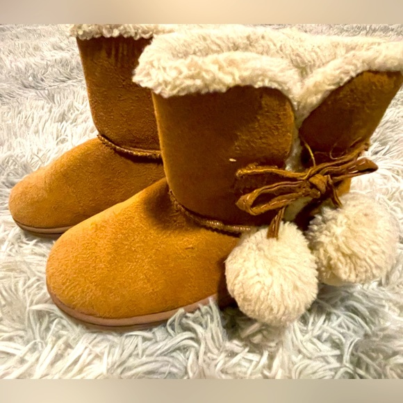 Shoes | Toddler Faux Fur Boots With Hanging Fur Ball 8 | Poshmark